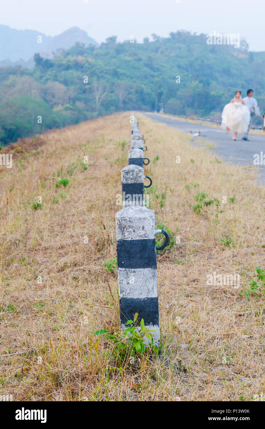 roadside pillar in the surface of natural road Stock Photo - Alamy roadside pillar in the surface of natural road Stock Photo - Alamy
