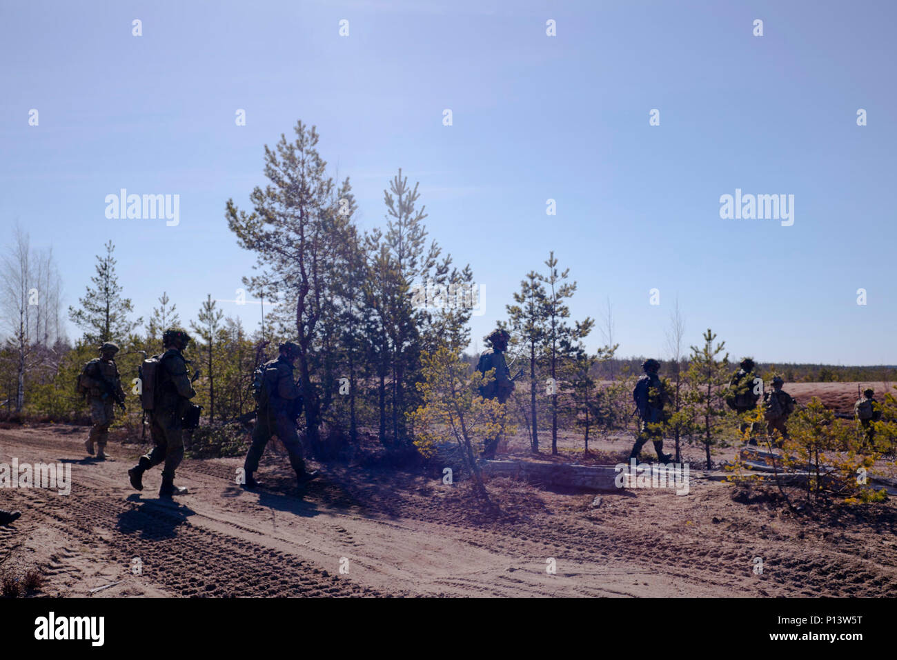 U.S. Soldiers of Apache Troop, 1st Squadron, 2nd Cavalry Regiment ...