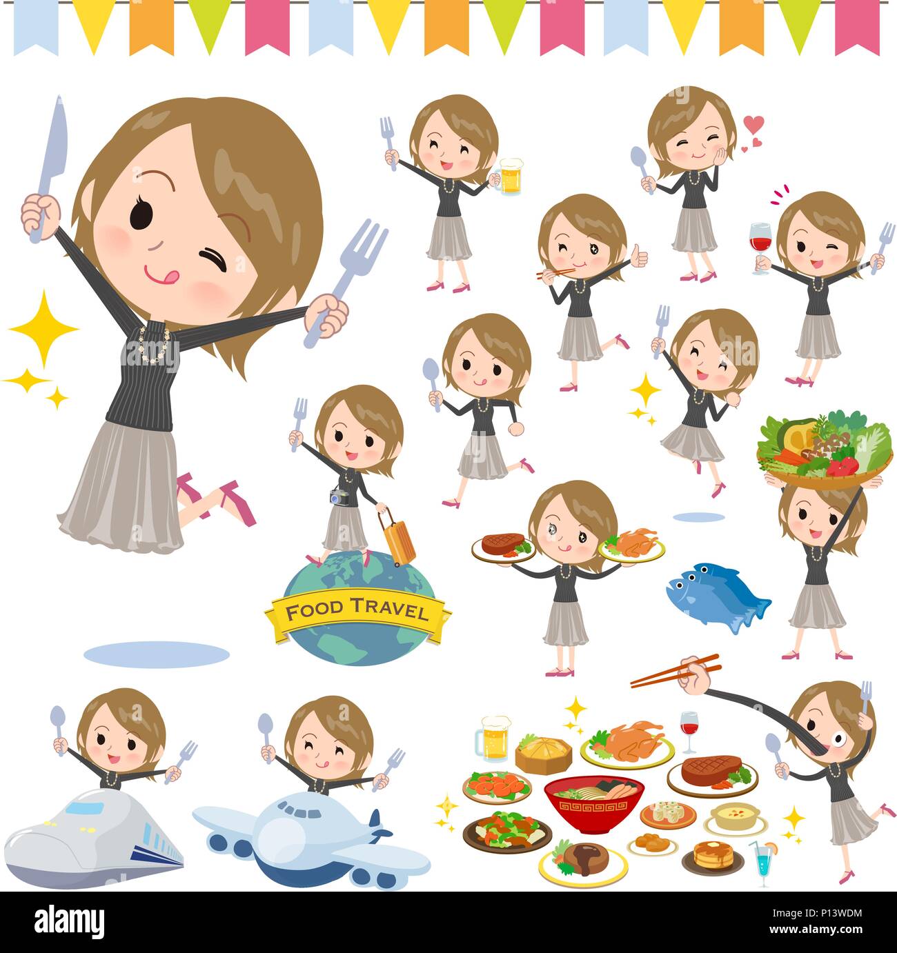 Vegetables deformed Stock Vector Images - Alamy