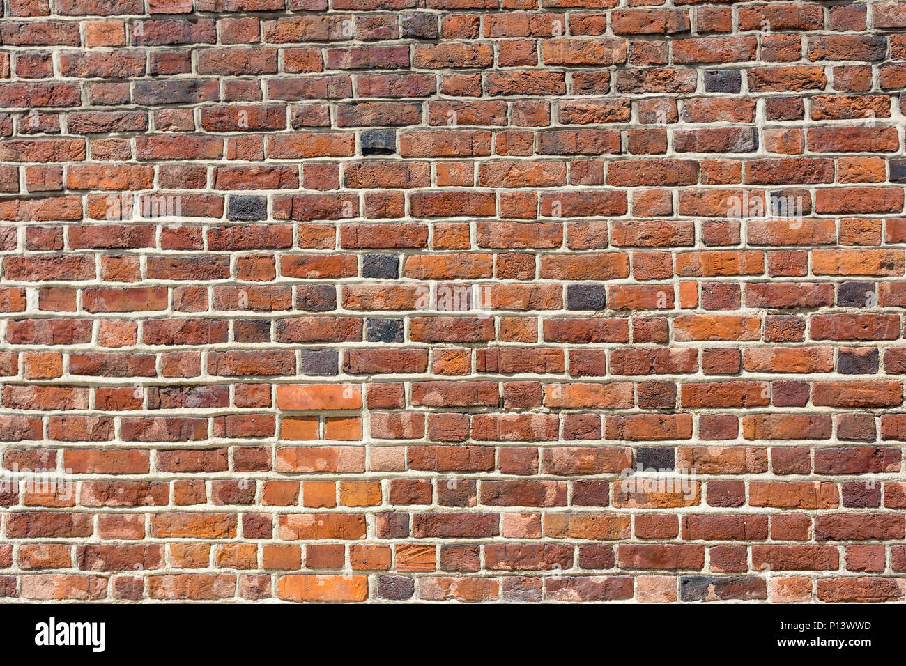 Red brick wall. Old ancient architecture background. Building wall ...