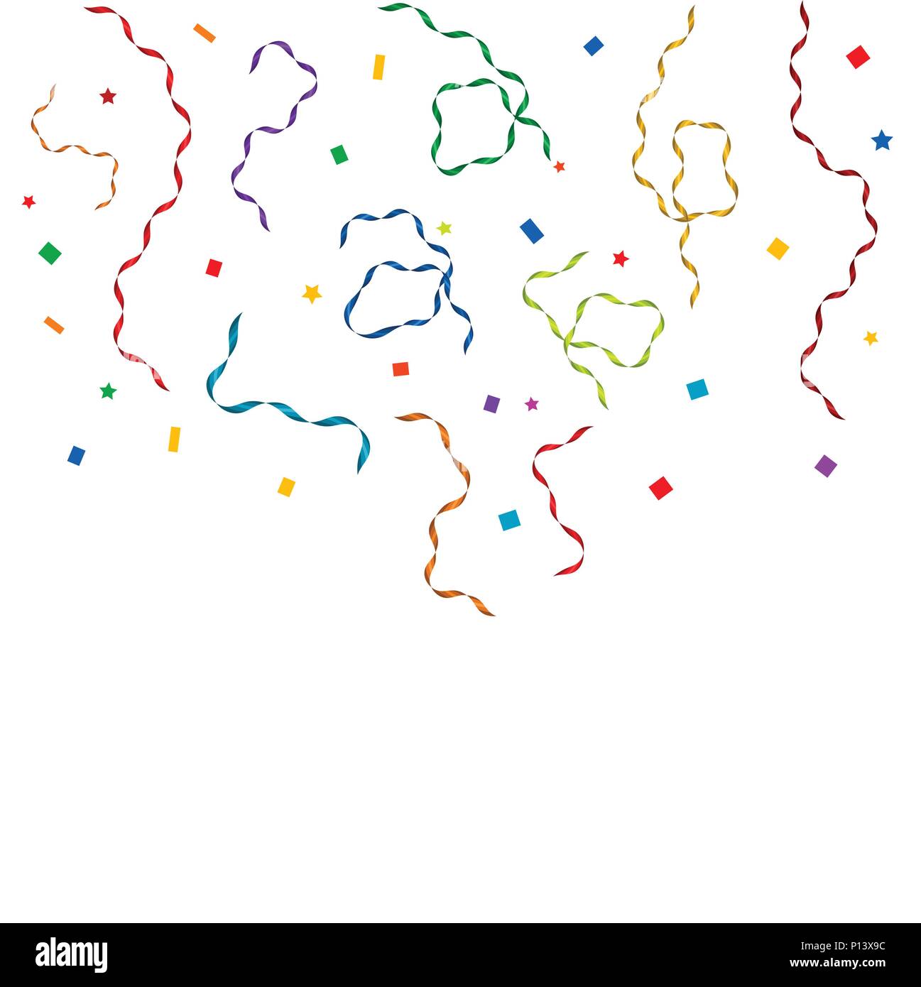 Festive Confetti background, vector illustration Stock Vector Image ...