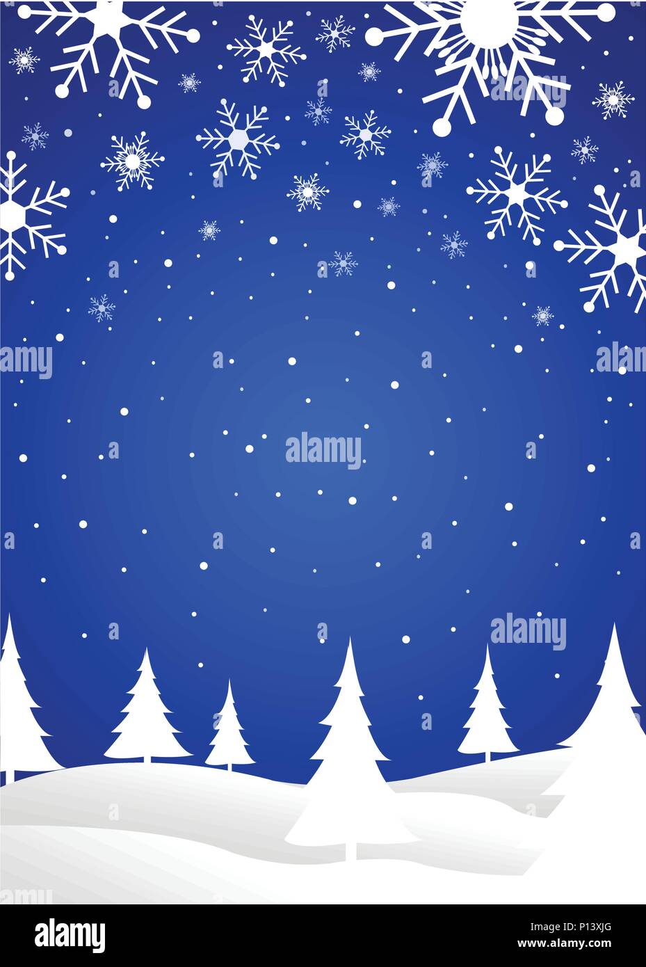 Christmas card trees ribbon Stock Vector Images - Alamy