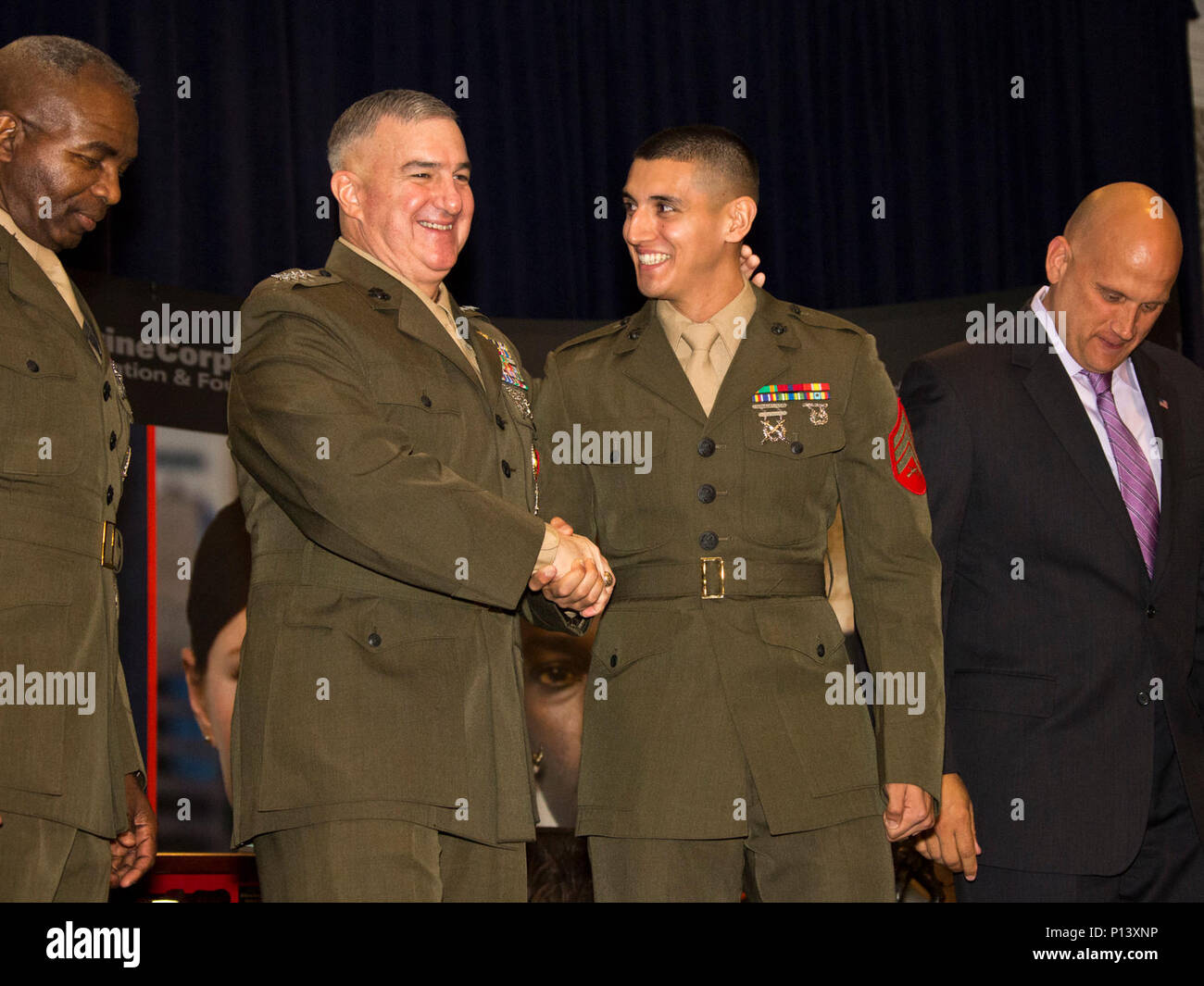 U.S. Marine Corps Gen. Glenn M. Walters, middle left, 34th assistant ...