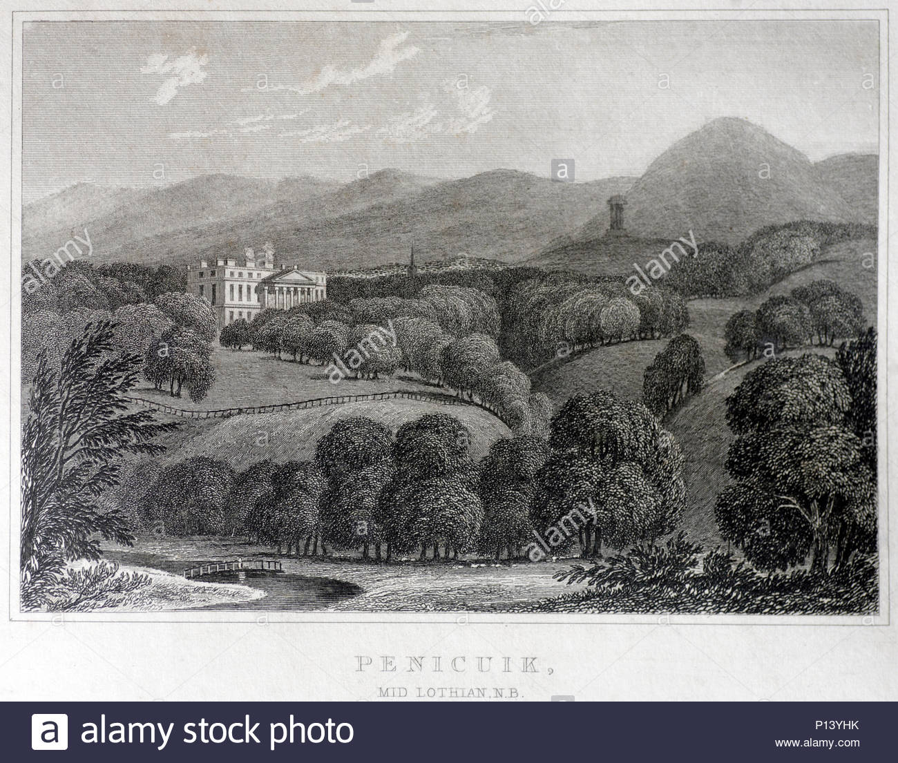 Scotland 1800s engraving hi-res stock photography and images - Alamy