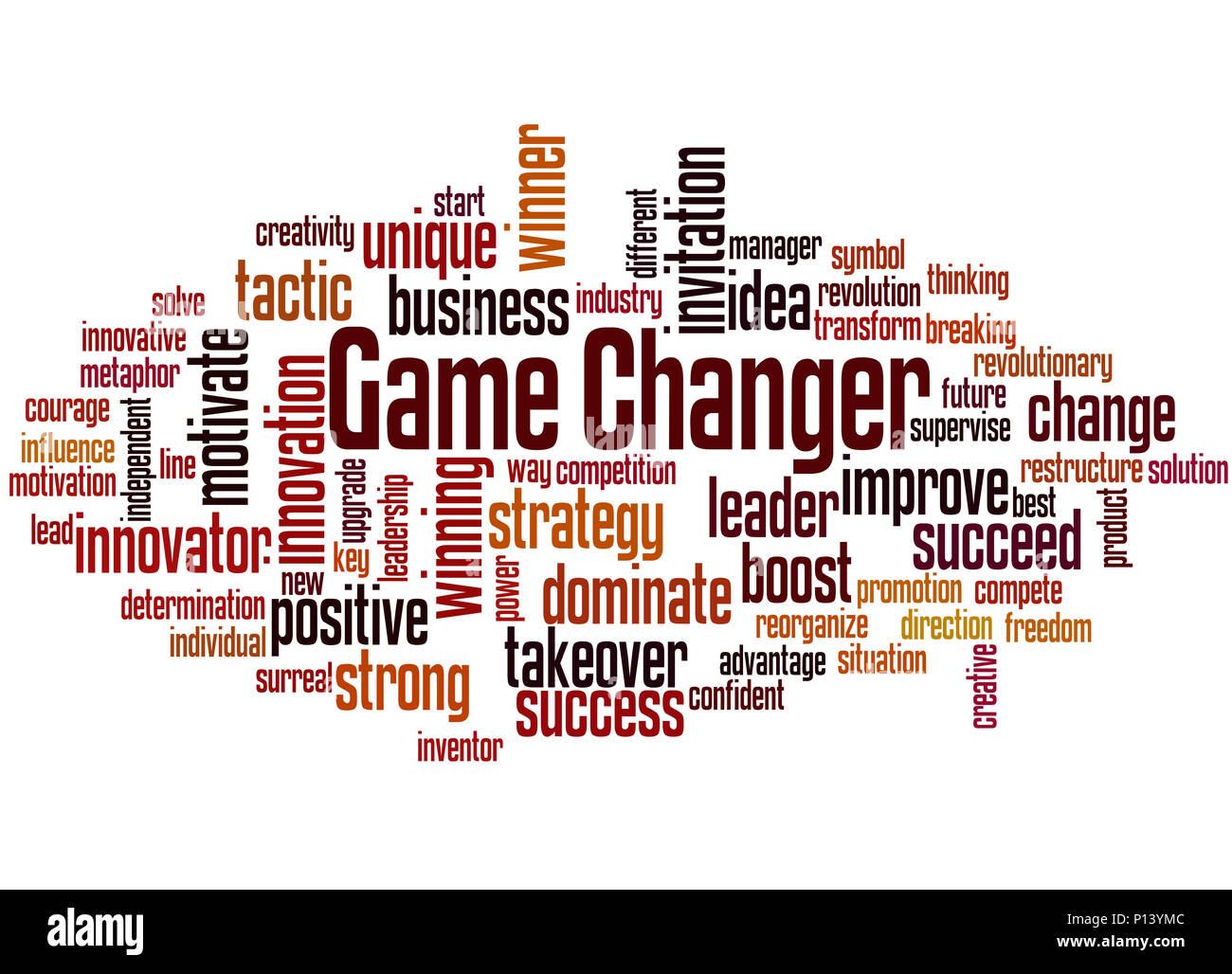 Game Changer, word cloud concept on white background Stock Photo - Alamy