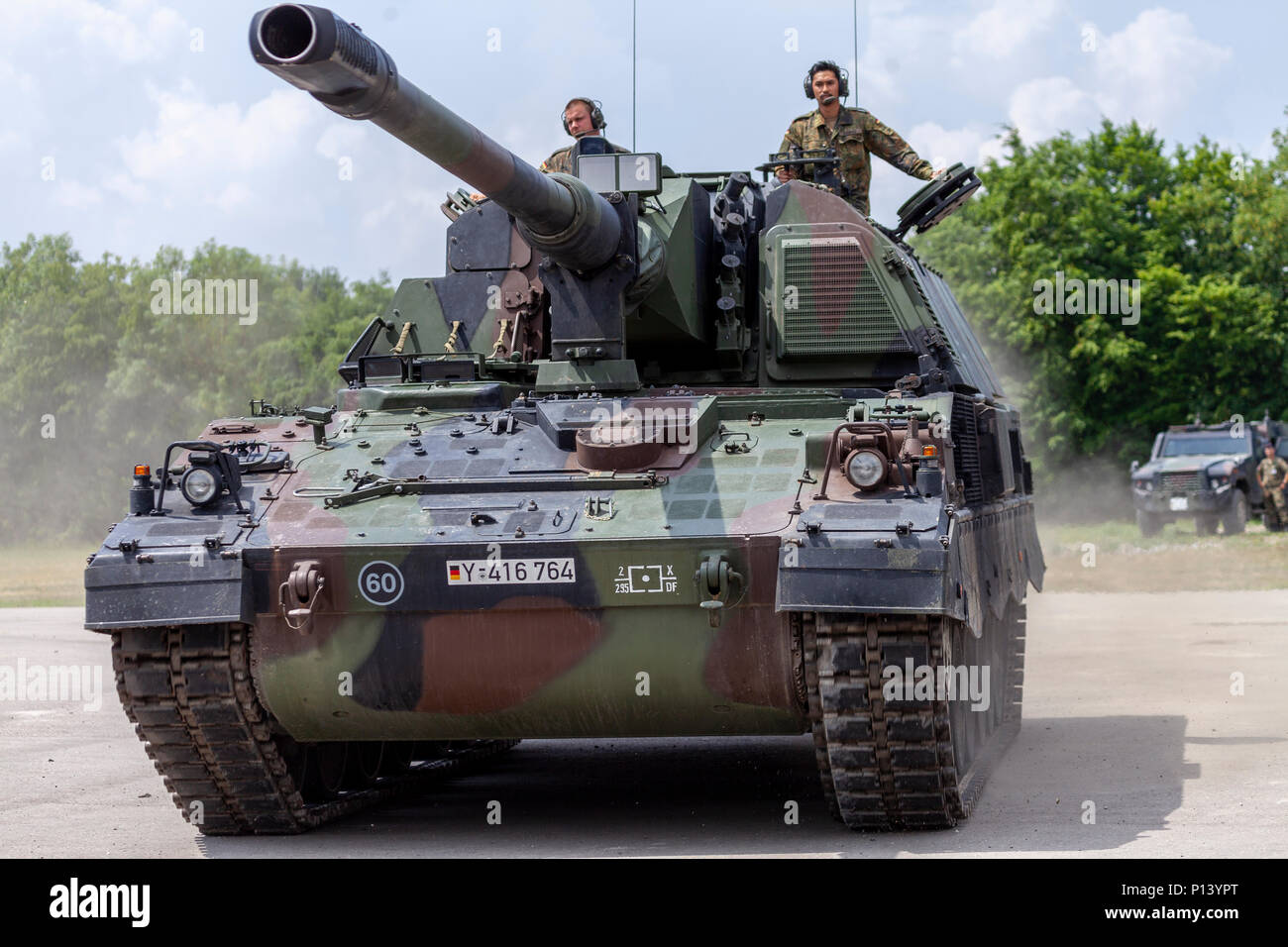FELDKIRCHEN / GERMANY - JUNE 9, 2018: German Panzerhaubitze 2000 ...