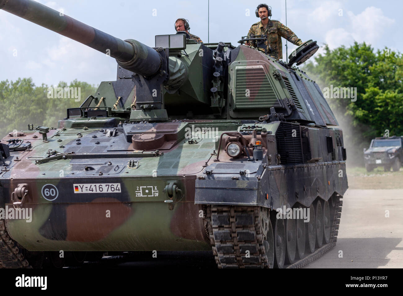 FELDKIRCHEN / GERMANY - JUNE 9, 2018: German Panzerhaubitze 2000 ...
