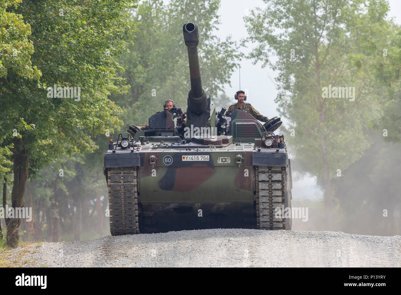 FELDKIRCHEN / GERMANY - JUNE 9, 2018: German Panzerhaubitze 2000 ...