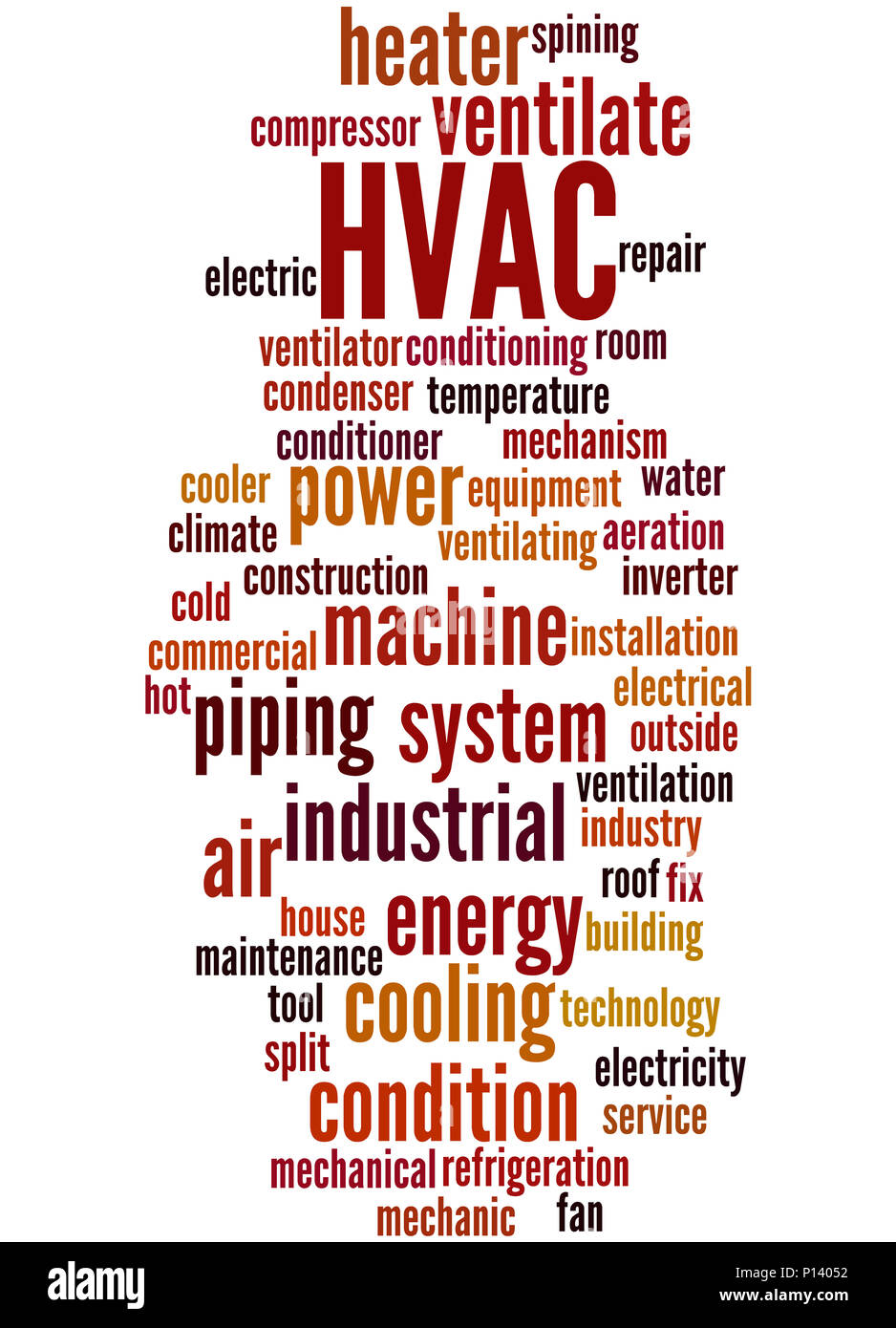 HVAC, word cloud concept on white background Stock Photo - Alamy