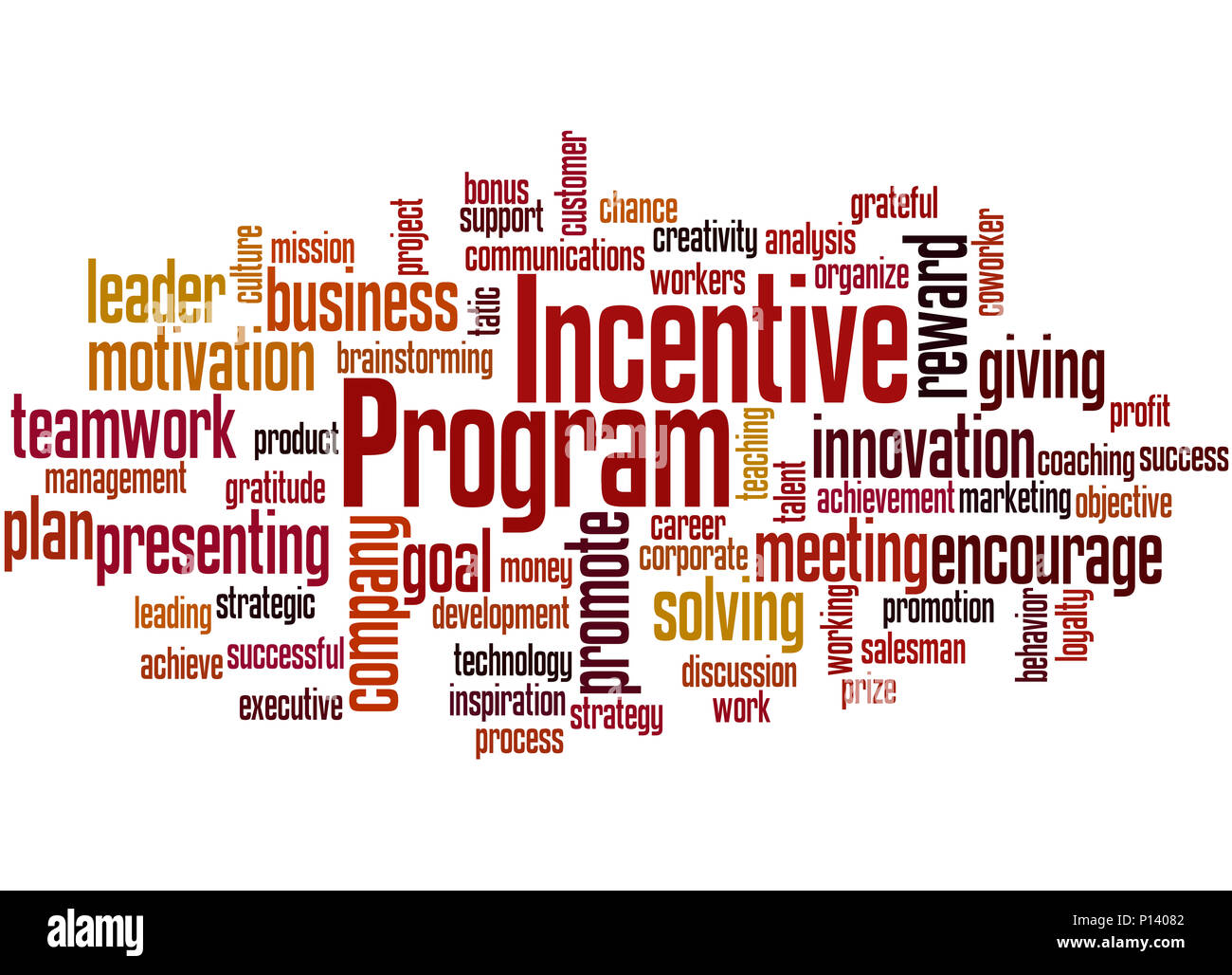 Incentive program, word cloud concept on white background Stock Photo ...