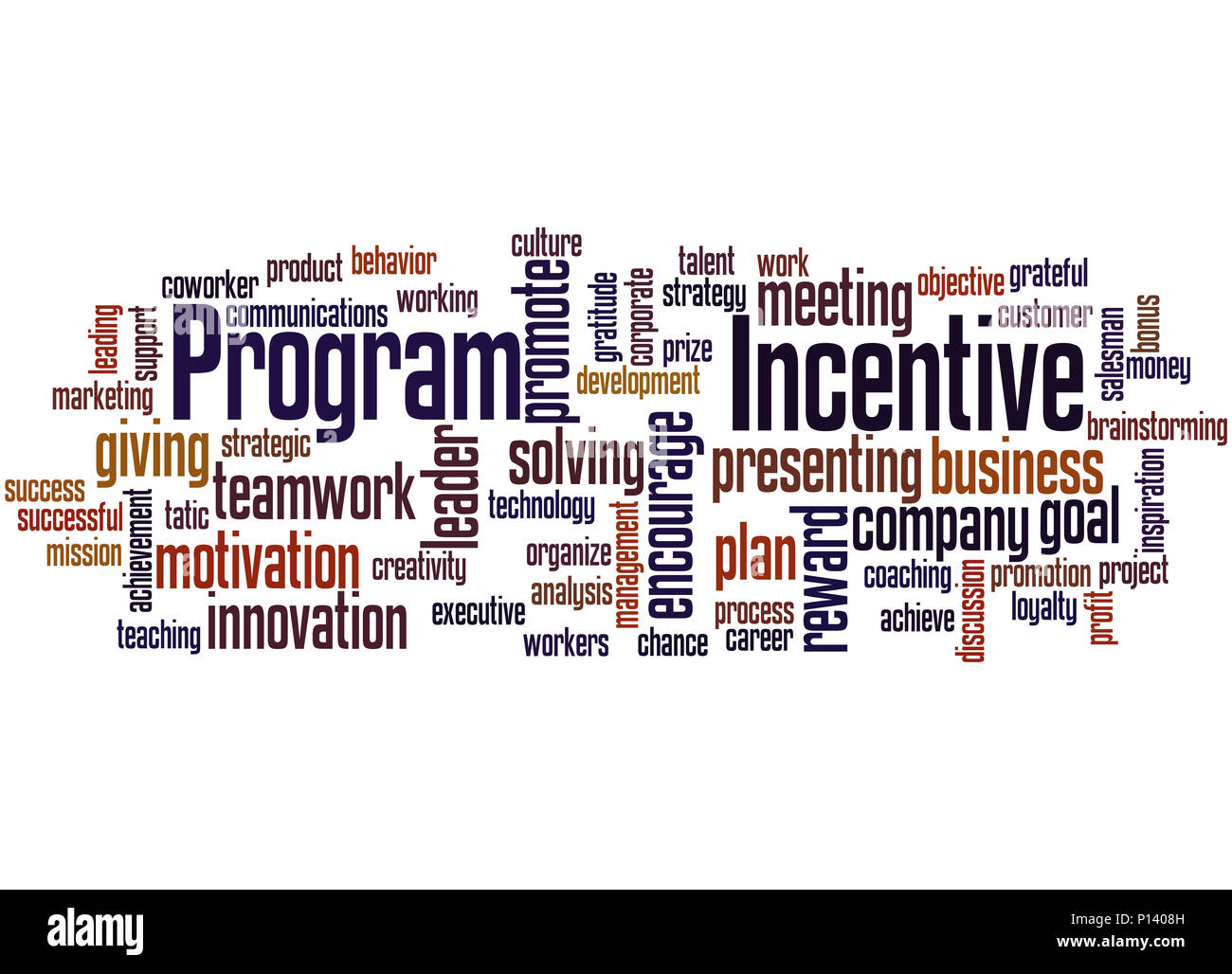 Incentive program, word cloud concept on white background Stock Photo ...