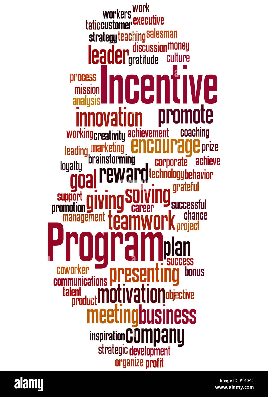 Incentive program, word cloud concept on white background Stock Photo ...