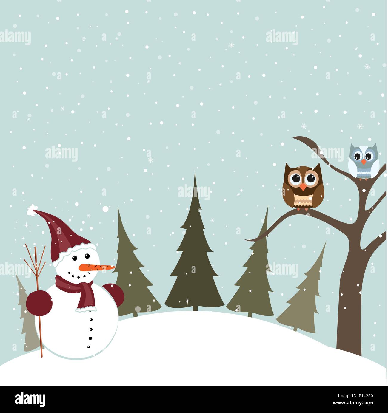 Merry christmas postcard santa Stock Vector Images - Alamy