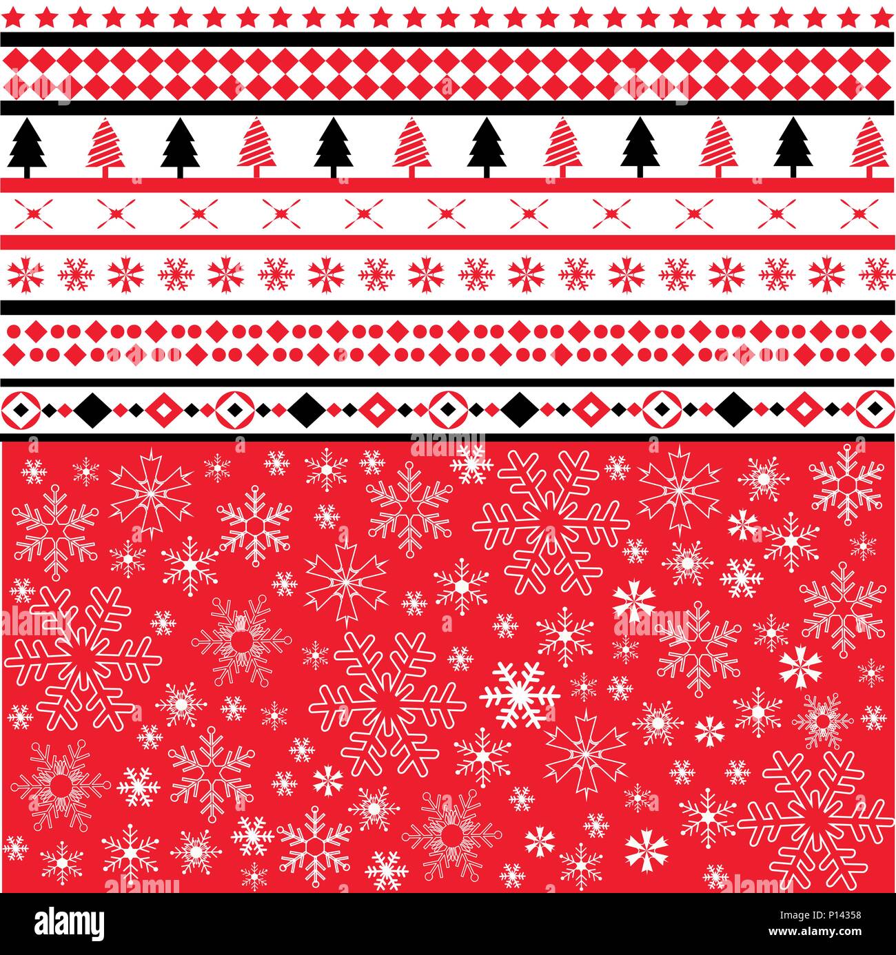 Christmas seamless pattern set Stock Vector Image & Art - Alamy