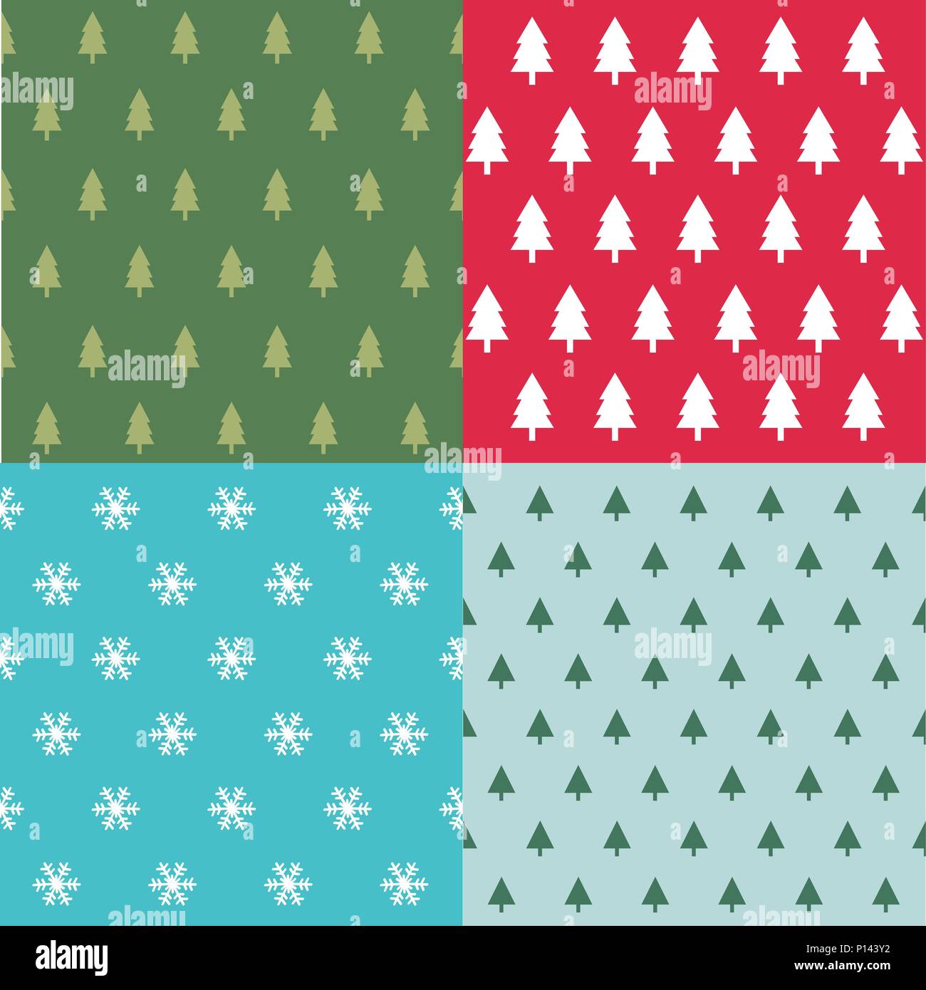 Pattern background christmas trees Stock Vector Images - Alamy