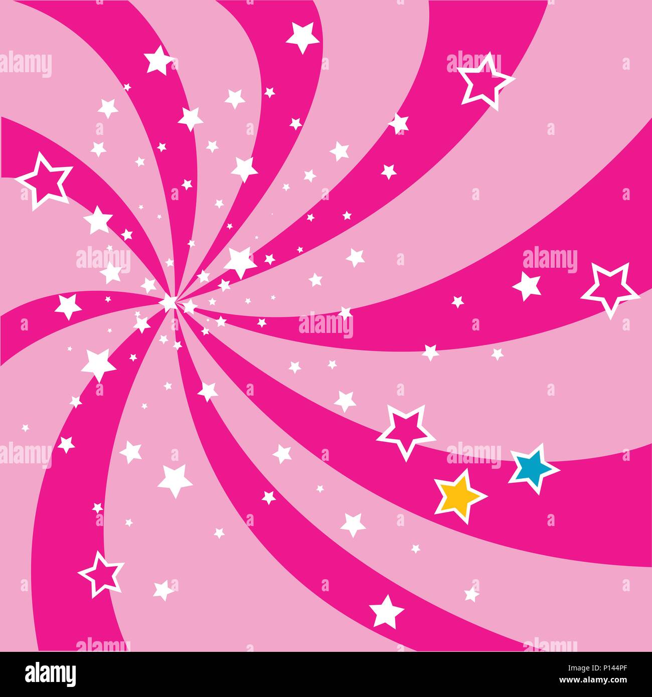 Stars in spiral vector Stock Vector Images - Alamy