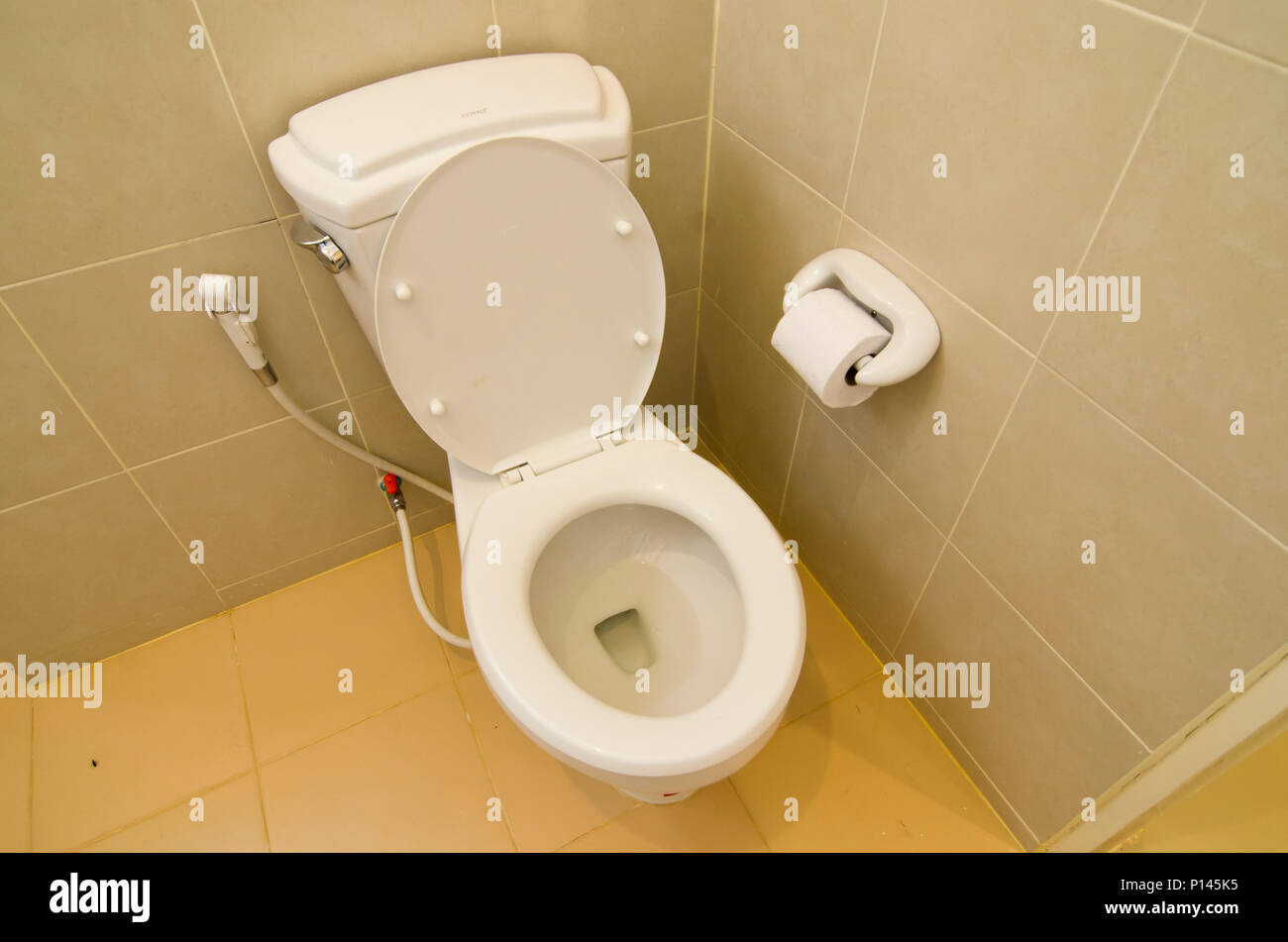 toilet at office Stock Photo - Alamy