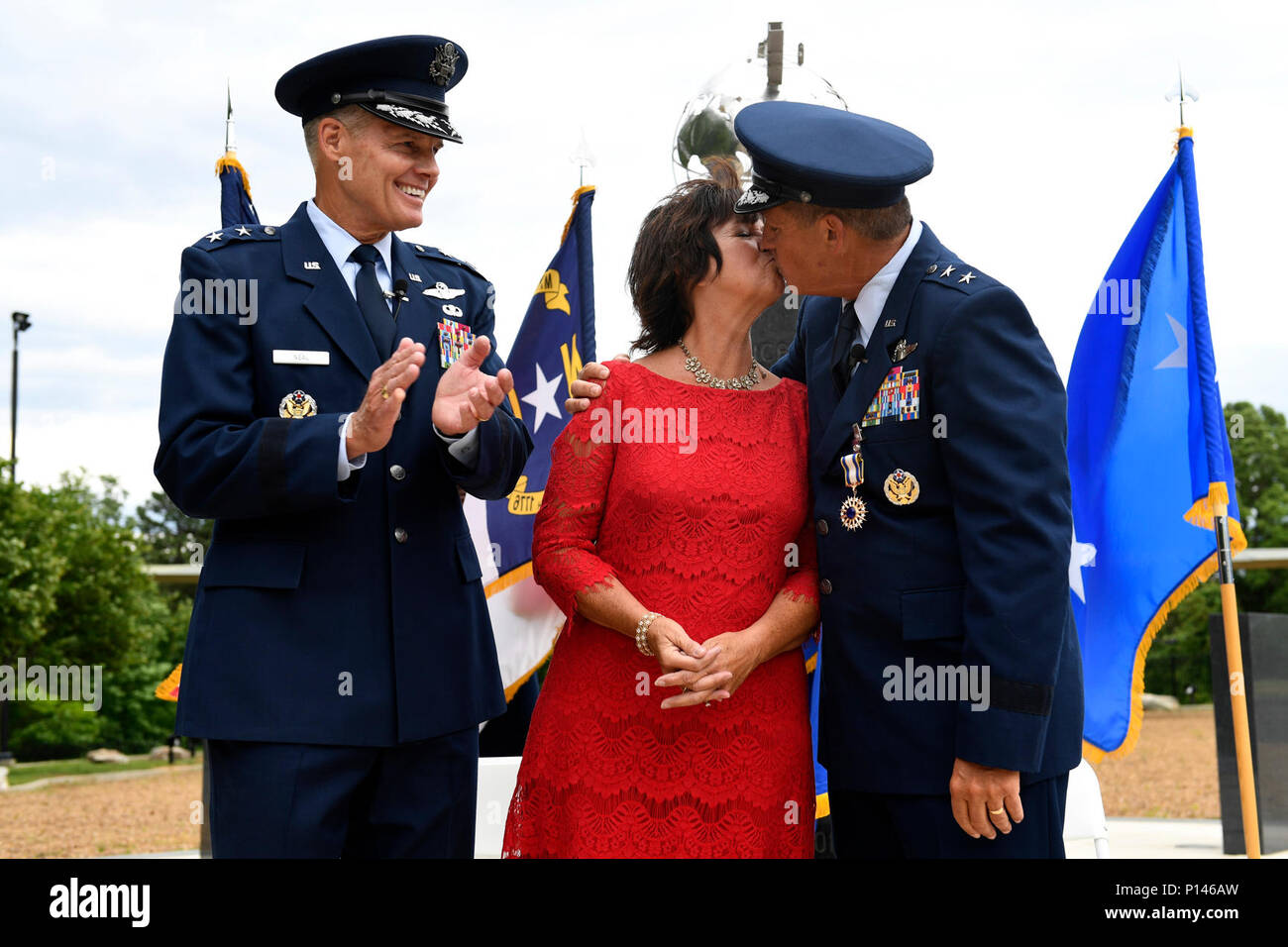 U.S. Air Force Maj. Gen. (Ret.) Brian Neal (right), former Deputy ...