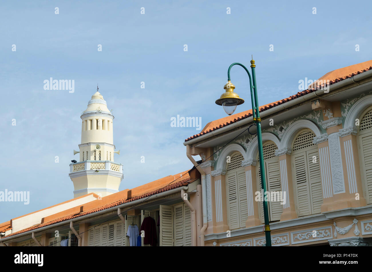 Cityscape of buildings under blue sky in Penang, Malaysia, Asia Stock ...