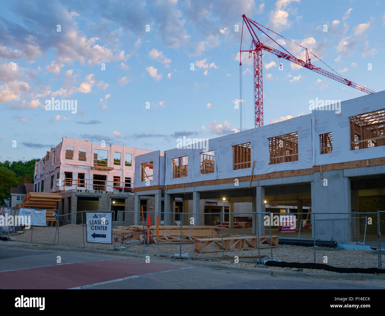 Building under construction, Middleton, Wisconsin Stock Photo - Alamy