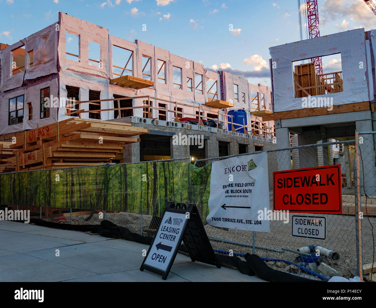 Building under construction, Middleton, Wisconsin Stock Photo - Alamy