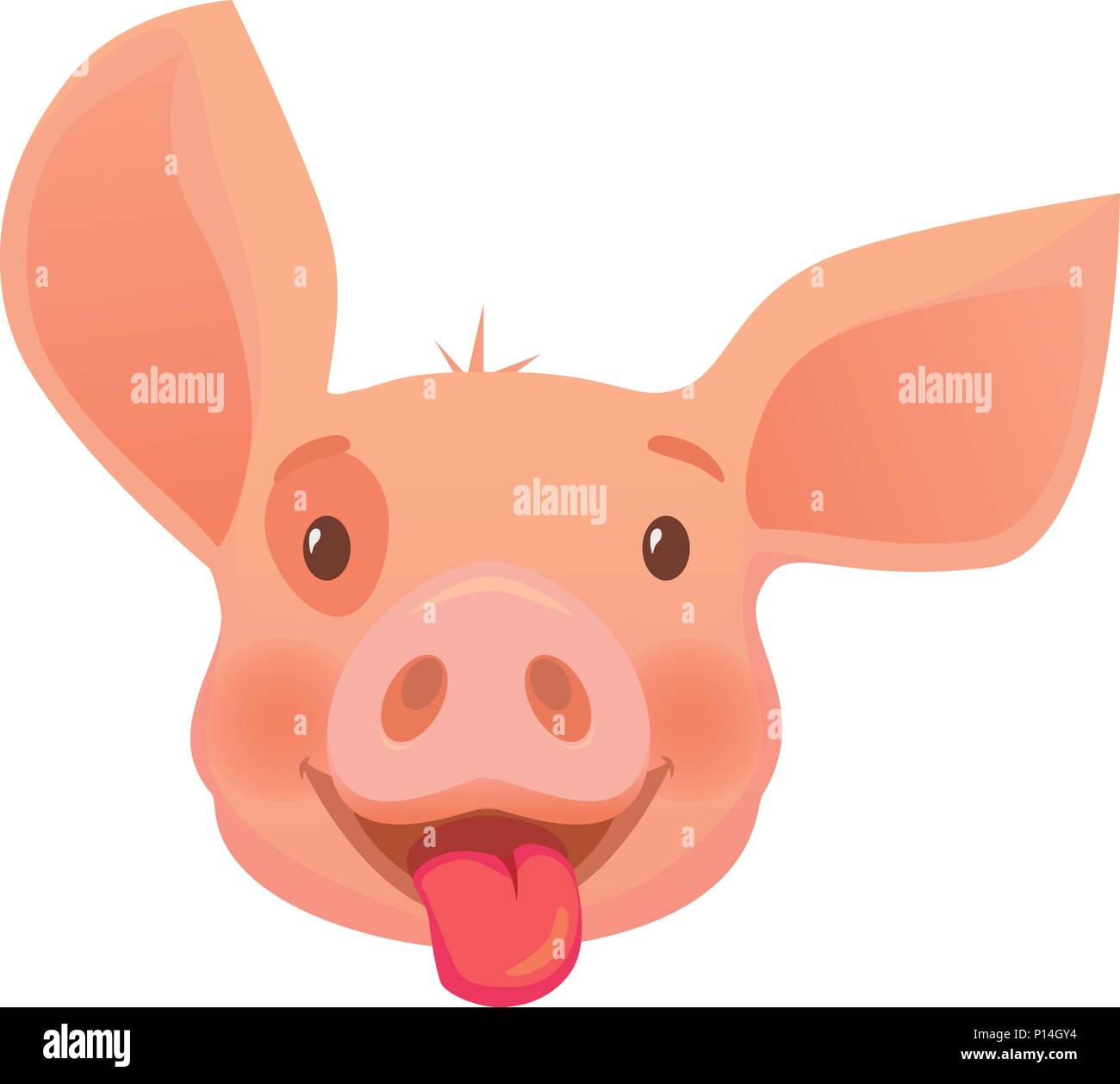 Pig tongue Stock Vector Images - Alamy
