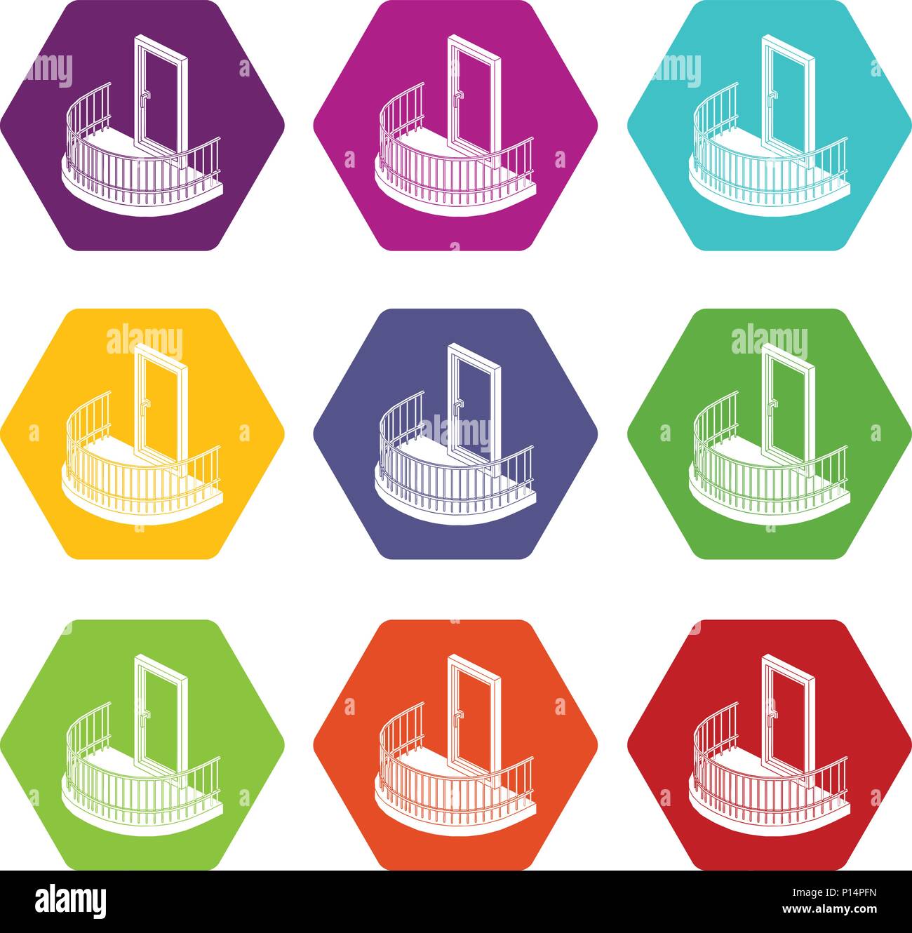 Transparent door icons set Stock Vector Images - Alamy
