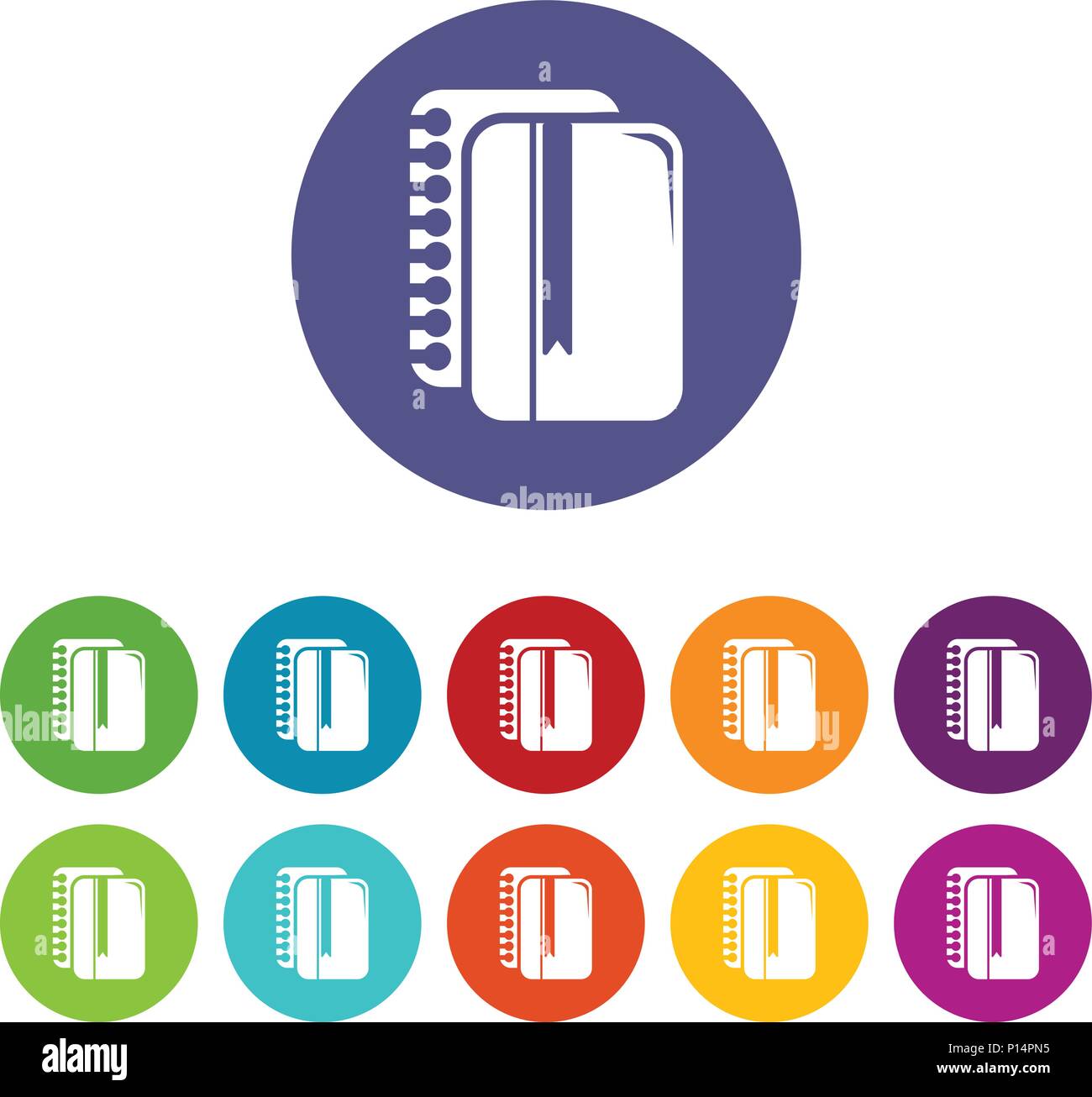 Copy book icons set vector color Stock Vector Image & Art - Alamy