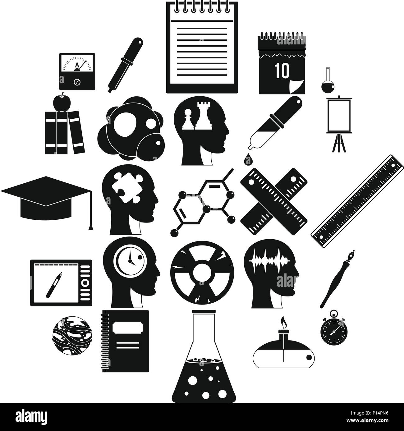 Investigation icons set, simple style Stock Vector Image & Art - Alamy
