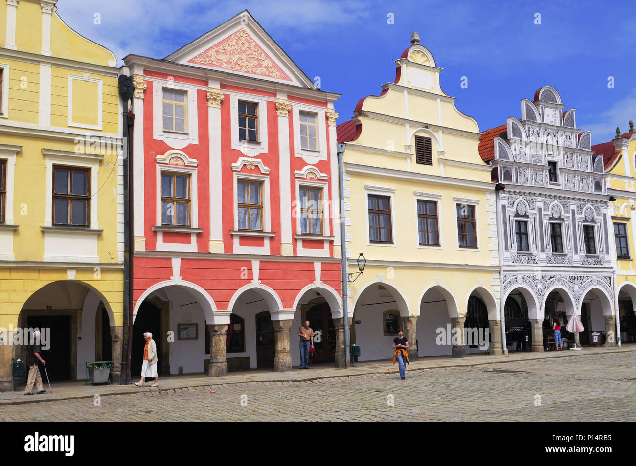 UNESCO World Heritage Telc, Czech Republic Stock Photo - Alamy
