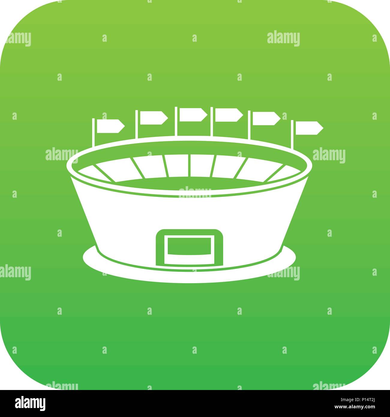 Stadium icon digital green Stock Vector Image & Art - Alamy
