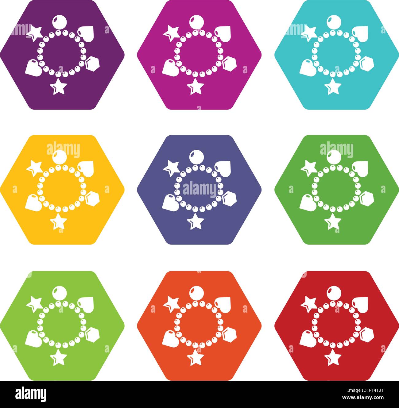 Hand bell chain Stock Vector Images - Alamy