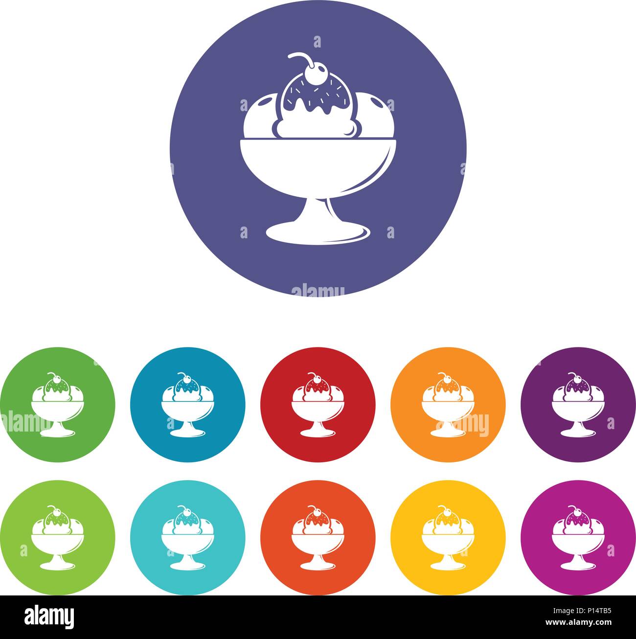 Ice cream icons set vector color Stock Vector Image & Art - Alamy