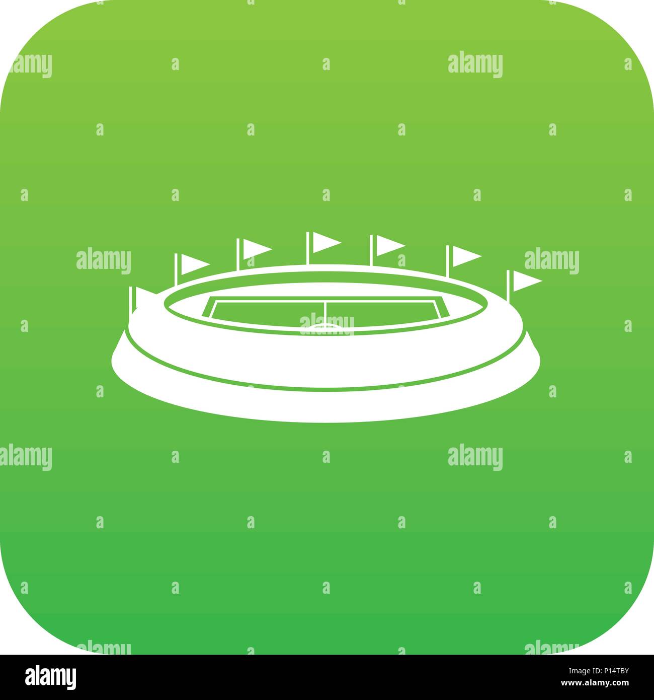 Stadium icon digital green Stock Vector Image & Art - Alamy
