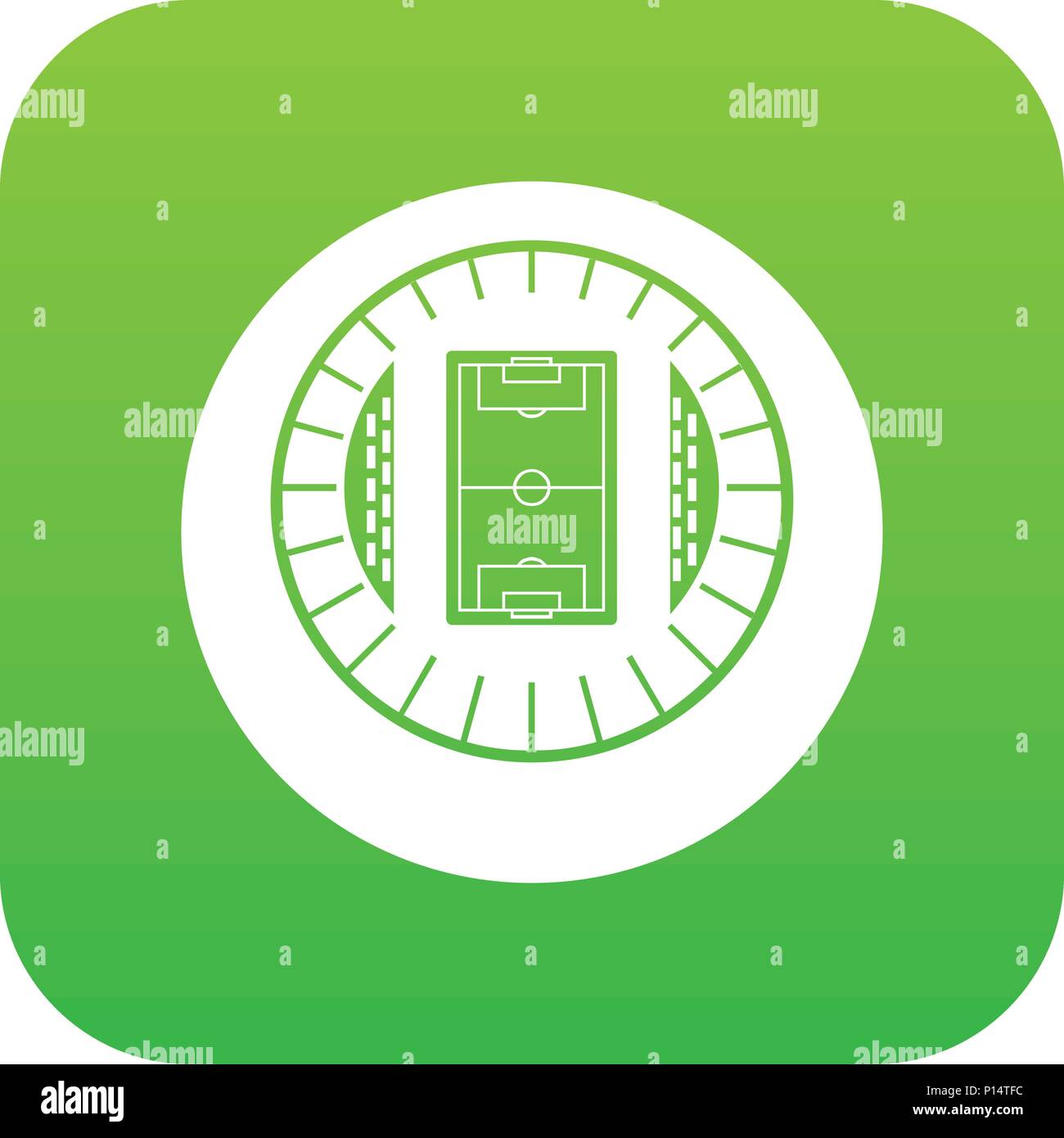 Round stadium top view icon digital green Stock Vector Image & Art - Alamy