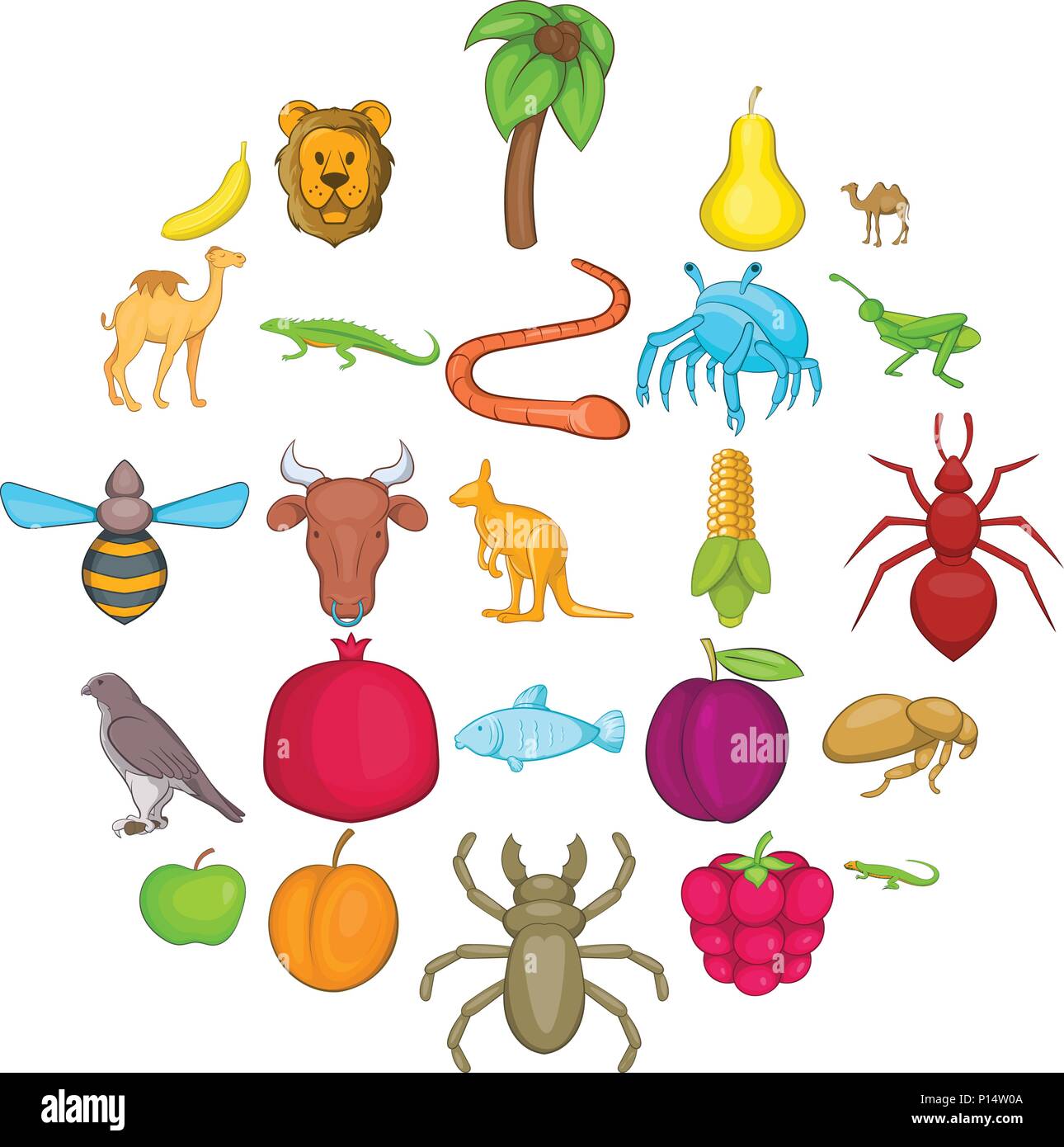 Tropics icons set, cartoon style Stock Vector Image & Art - Alamy