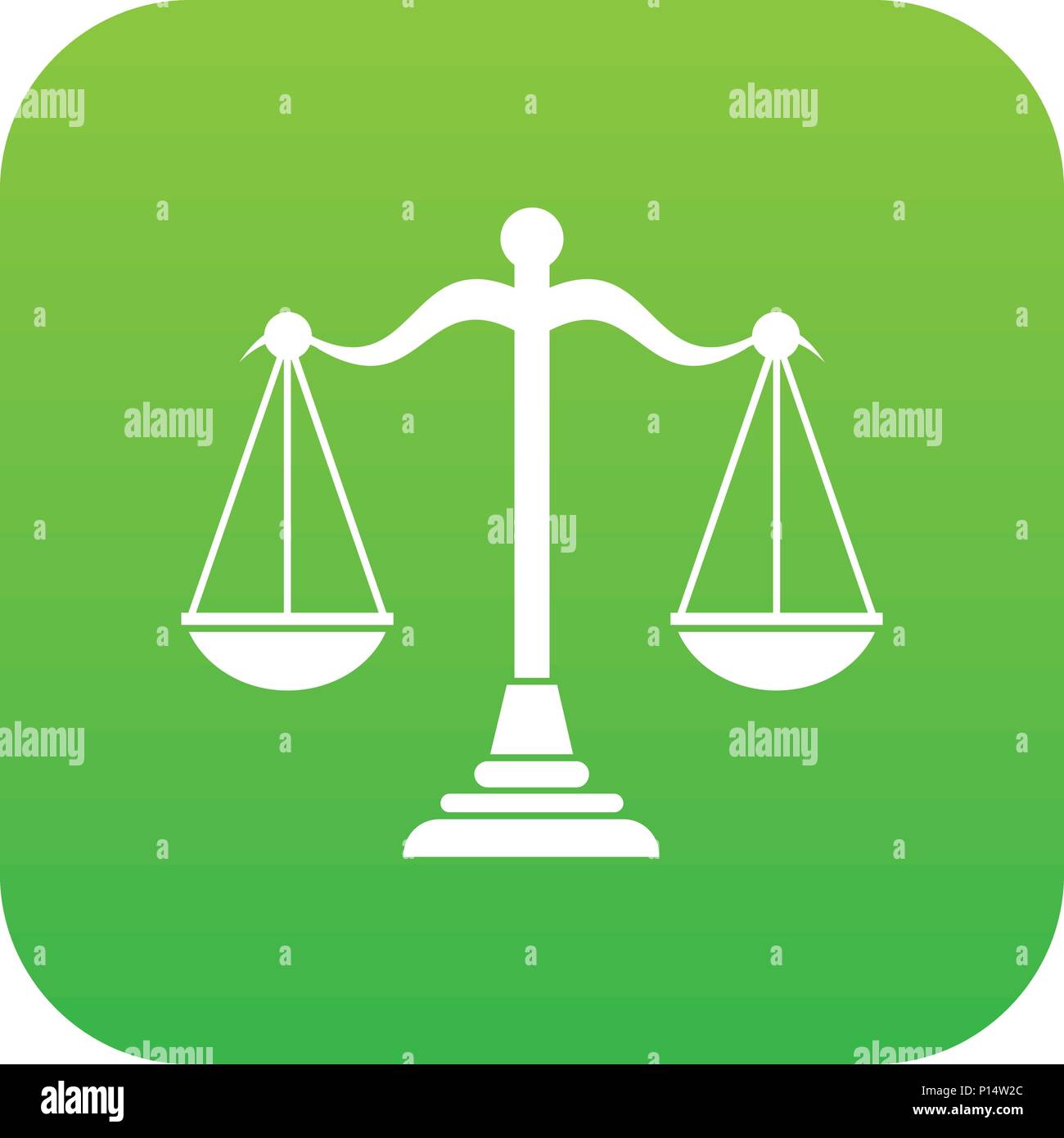 Balance scale icon digital green Stock Vector Image & Art - Alamy