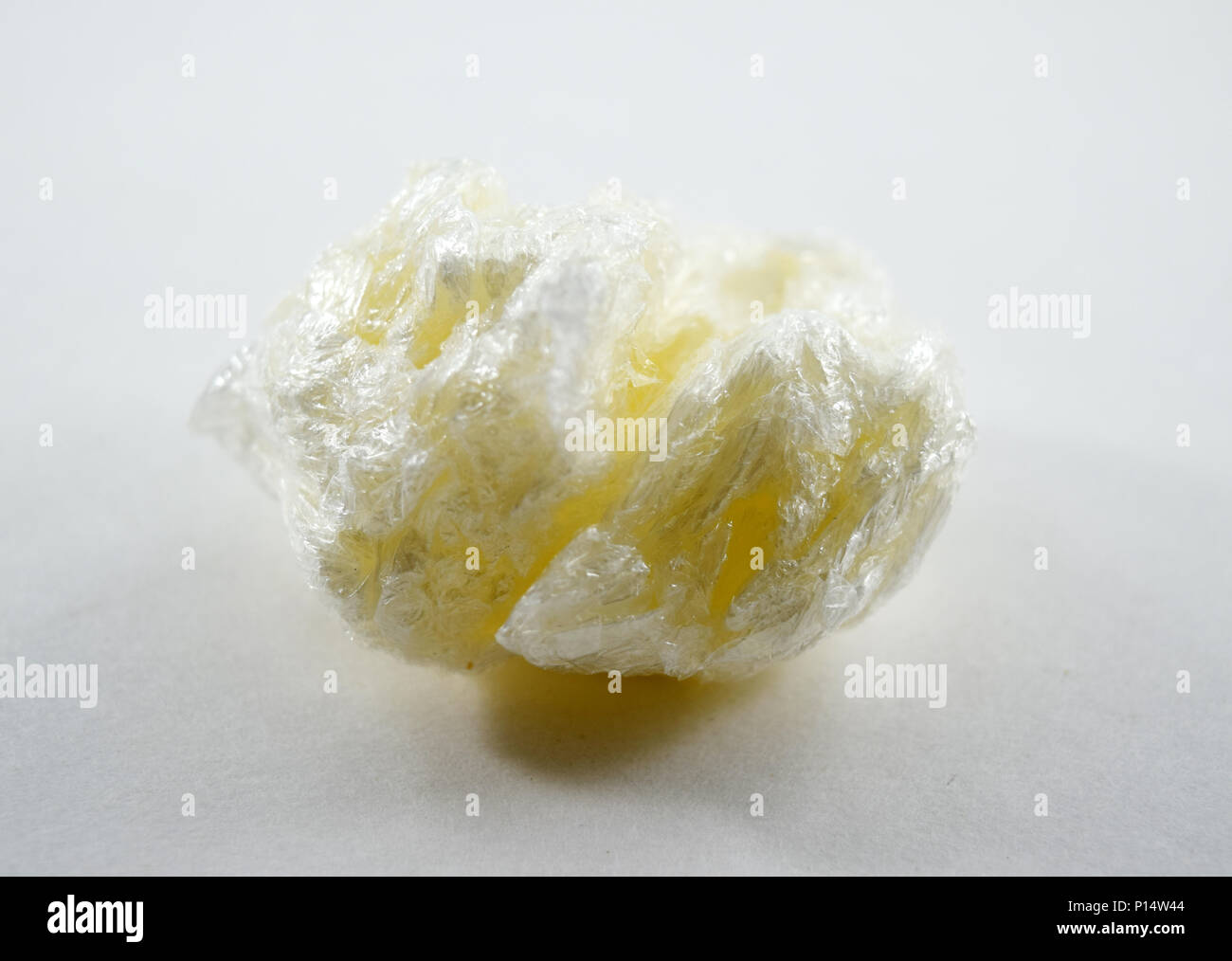 A wad of used plastic wrap Stock Photo - Alamy