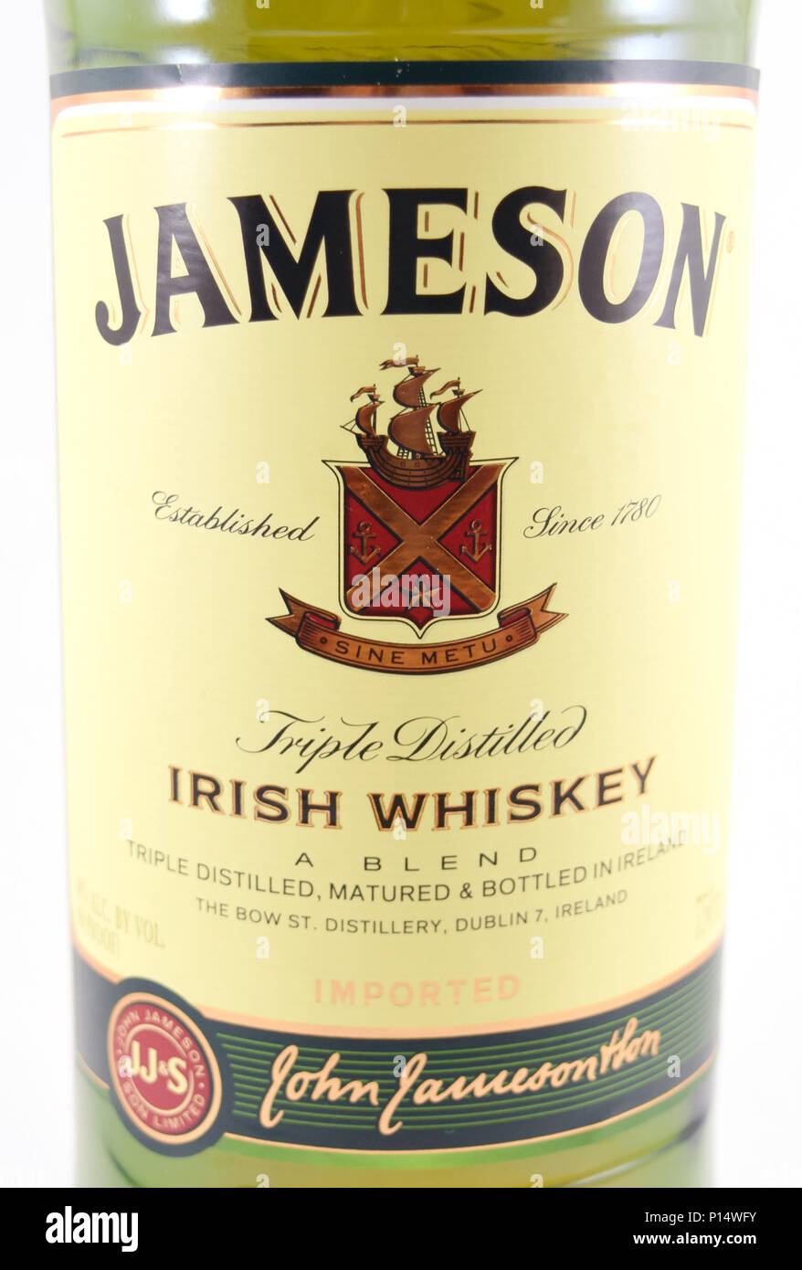 Jameson bottle hi-res stock photography and images - Alamy