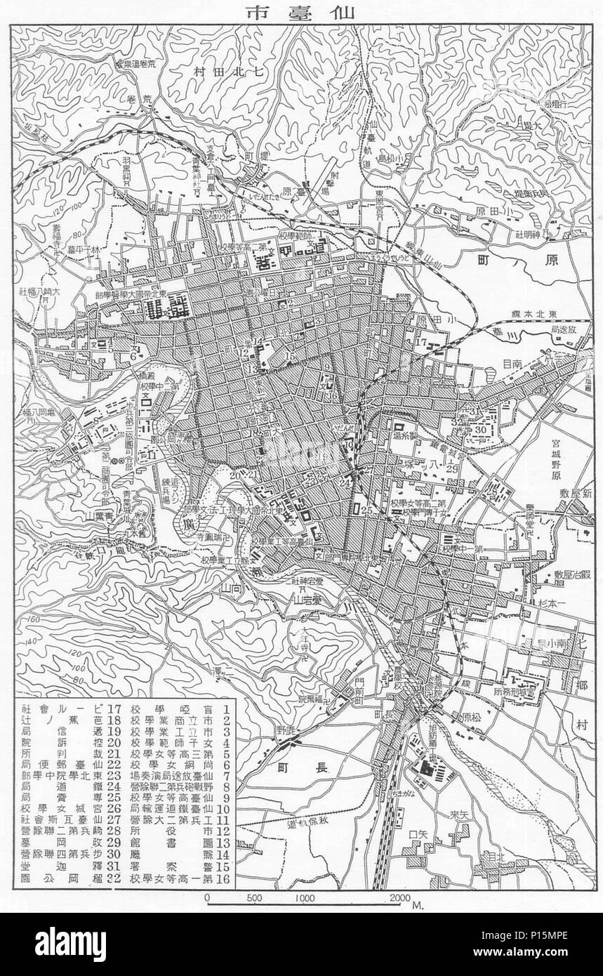 Map Of Sendai High Resolution Stock Photography and Images - Alamy