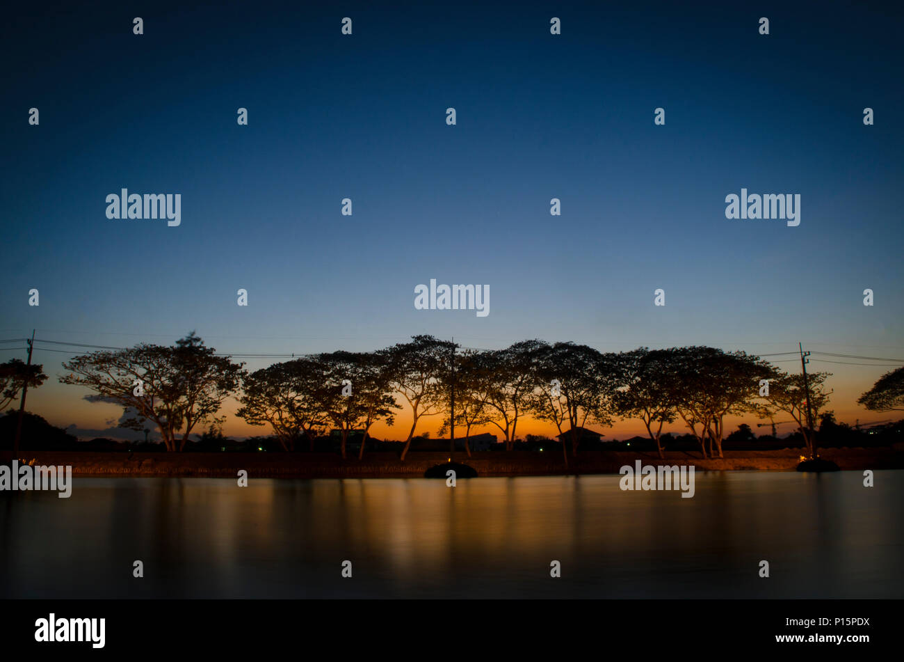 Sunset Burning Down Stock Photo - Alamy