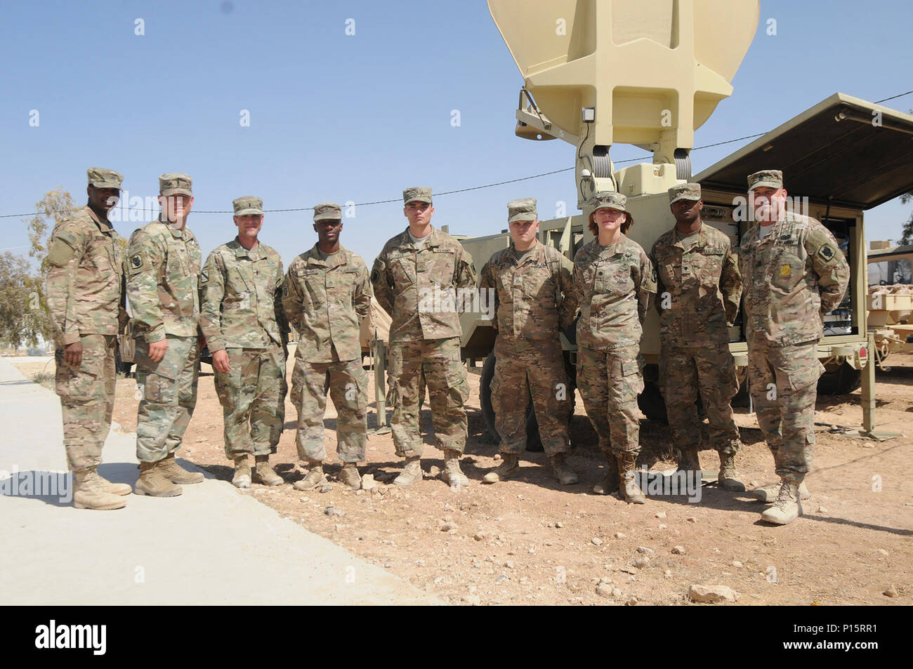 The 67th Expeditionary Signal Battalion, out of Camp Buehring, Kuwait ...