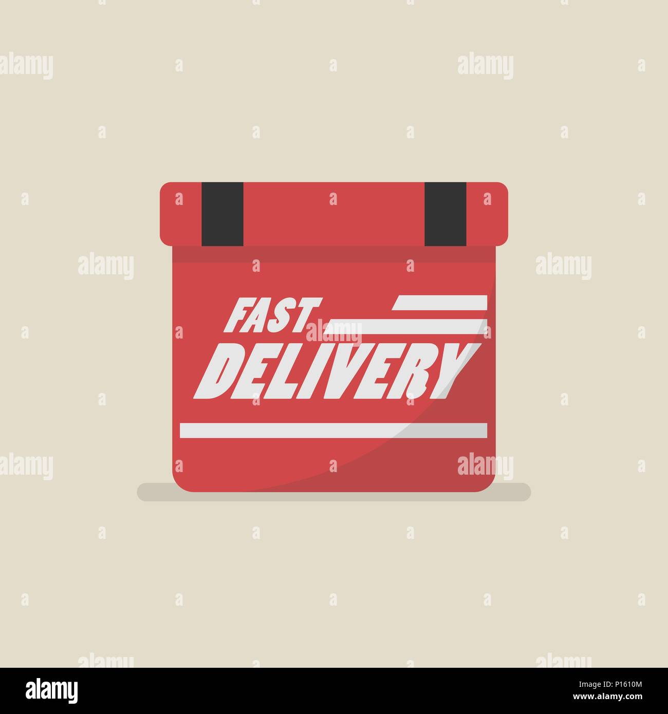 Fast delivery box. Vector illustration Stock Vector Image & Art - Alamy