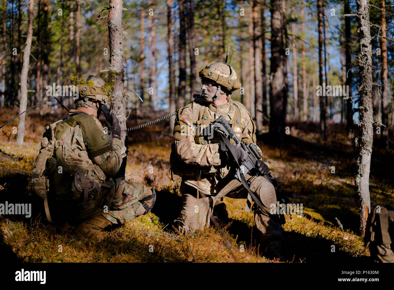 U.S. Soldiers of Apache Troop, 1st Squadron, 2nd Cavalry Regiment, on ...