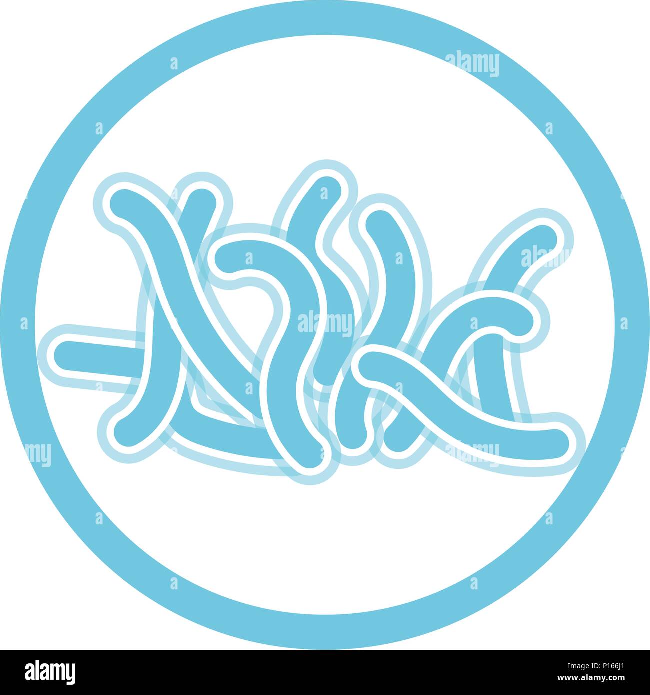 Useful probiotic bacteria blue icon. Medical vector illustration Stock ...