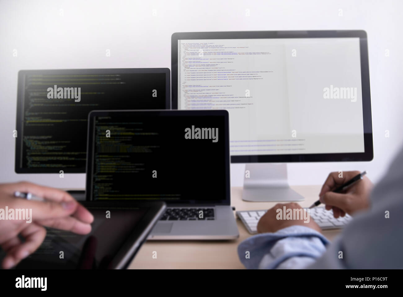 Programmer designing developing software hi-res stock photography and images - Alamy