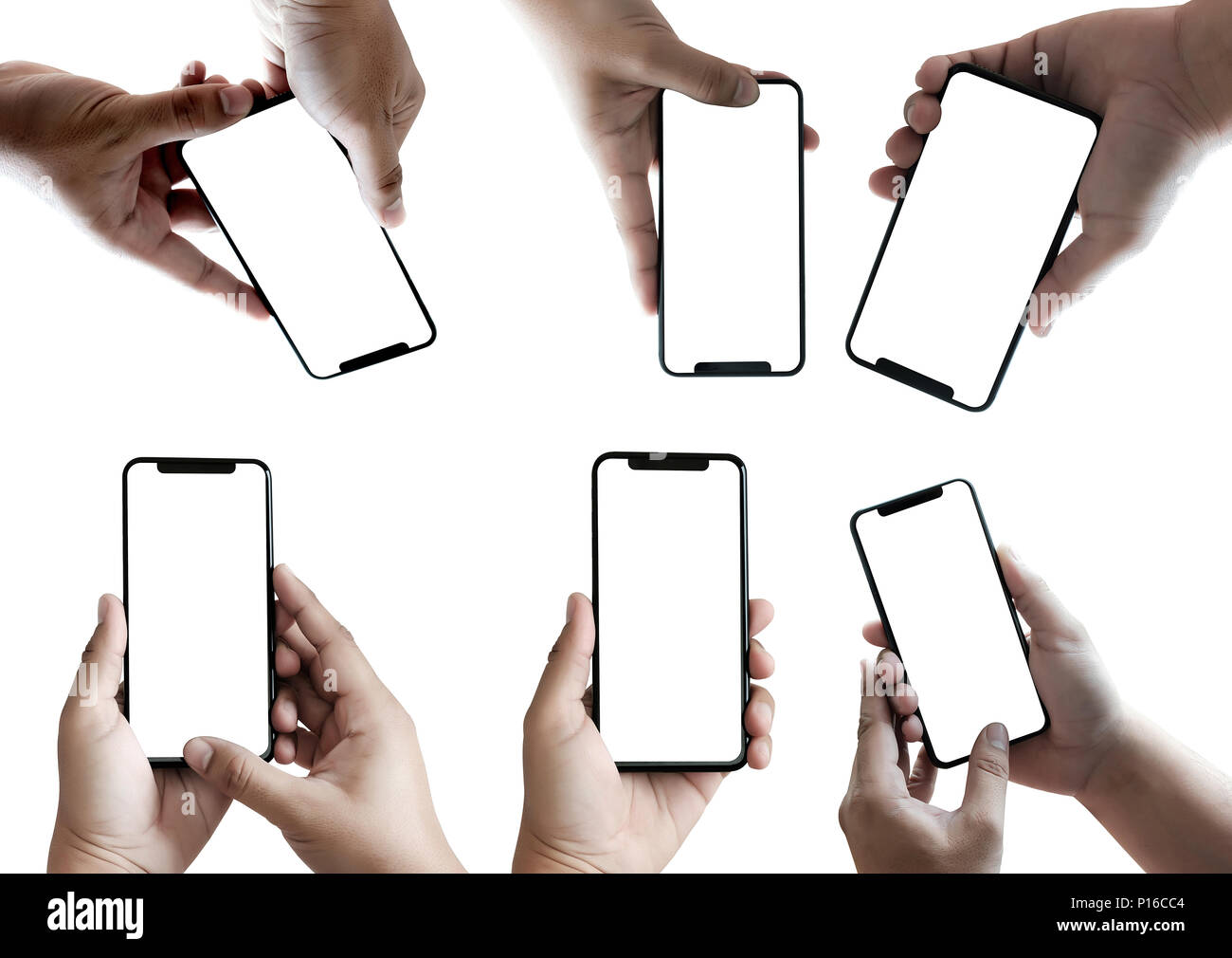 new phone Technology smartphone with blank screen and modern frame less ...