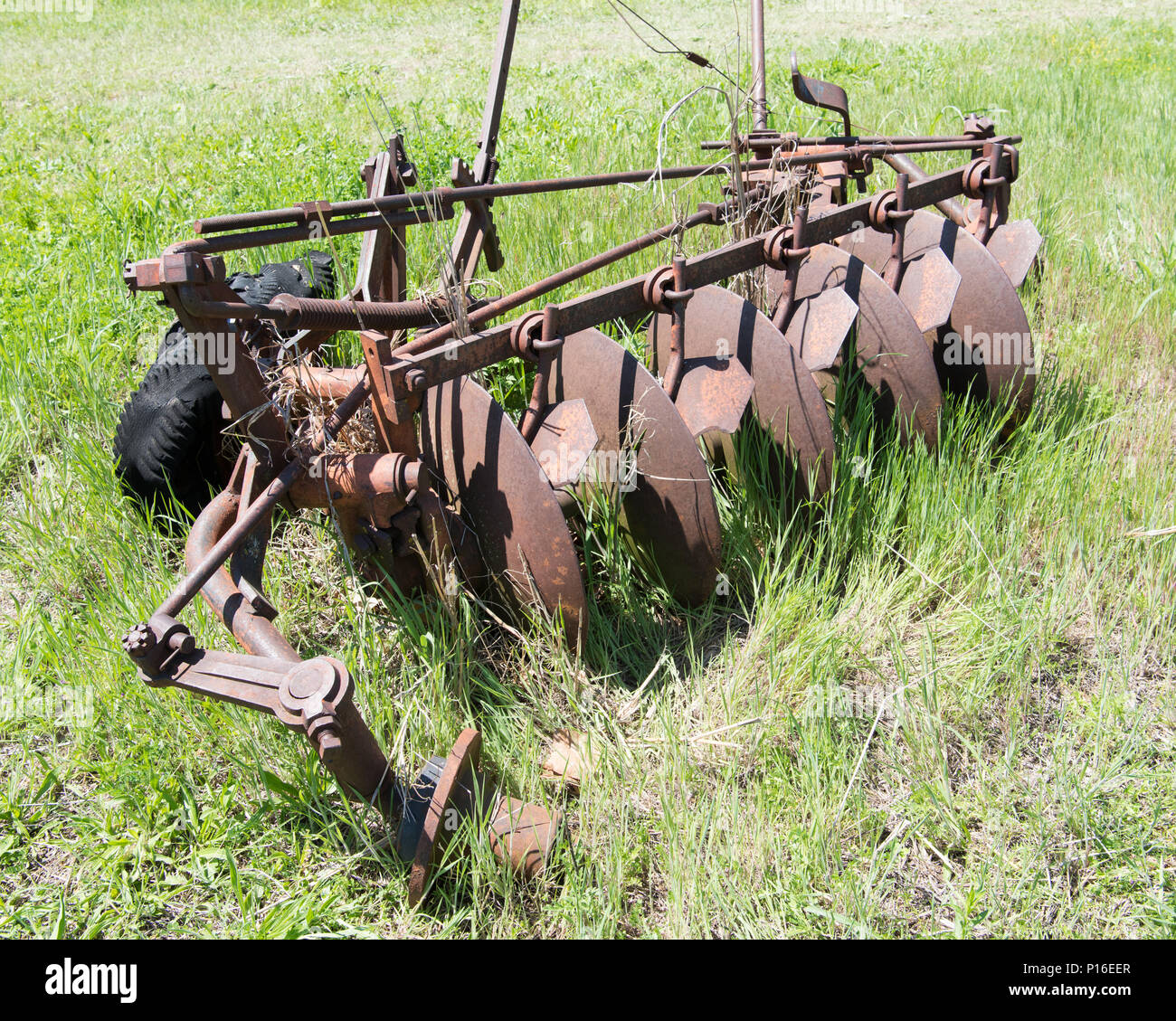 old agricultural equipment Stock Photo - Alamy