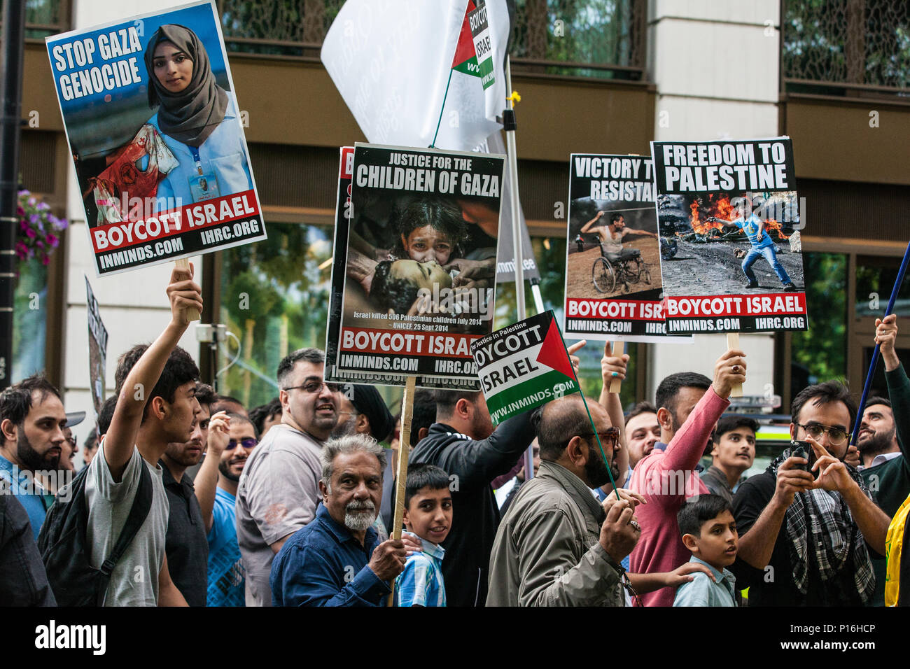 London, UK. 10th June, 2018. Hundreds of people take part in the pro ...