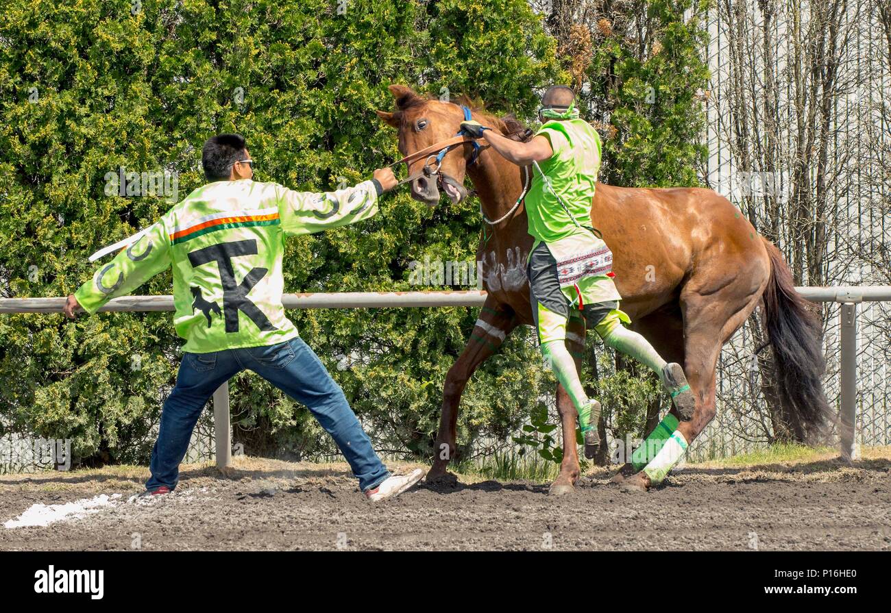 Auburn, Washington, USA. 09th June, 2018. Riders from seven of the ...